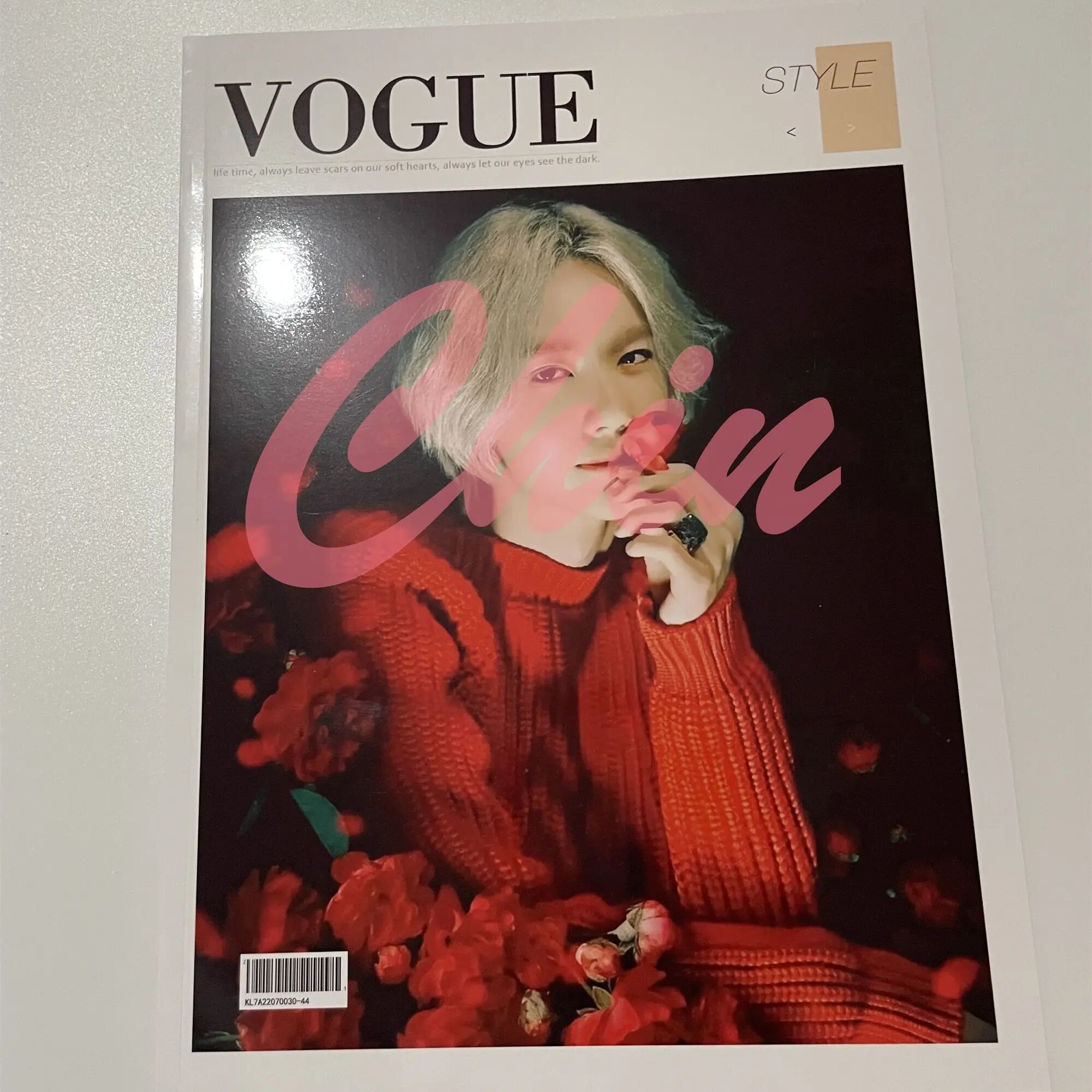 Водонепроницаемый фотоальбом Wang Yibo с белыми пионами, photobook, 210X285mm, 28pages