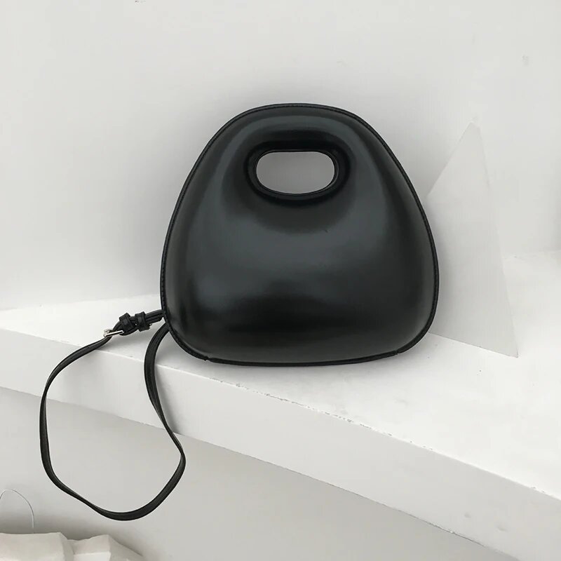 Mara's Dream Fashion Women Женщины яйца с яйцом оболочка ретро циркулярные дамы дизайнер черная кожаная сумка женщина сумочка поперечное тело, black, SKU01043