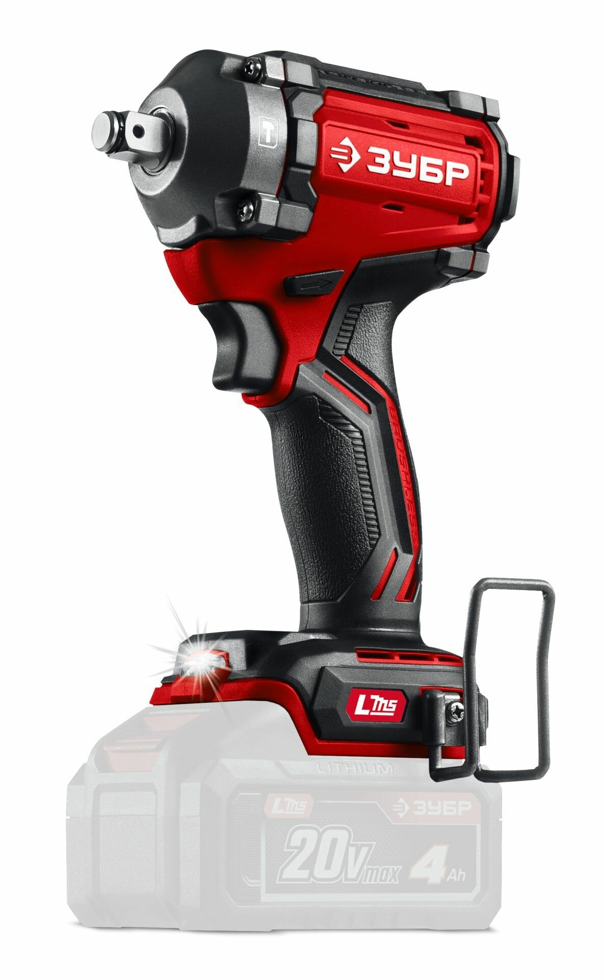 ЗУБР 20 В, 500 Н м, без АКБ (LMS), бесщеточный ударный гайковерт (ГБУ-500)