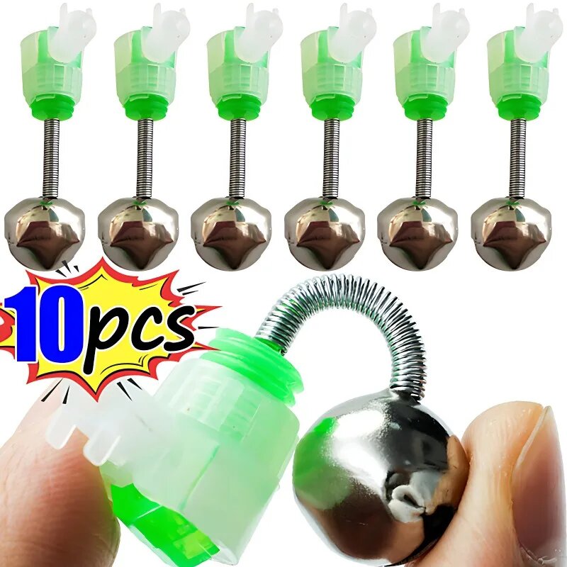 Рыболовные колокольчики зеленые пластиковые 5/10 шт 5pcs