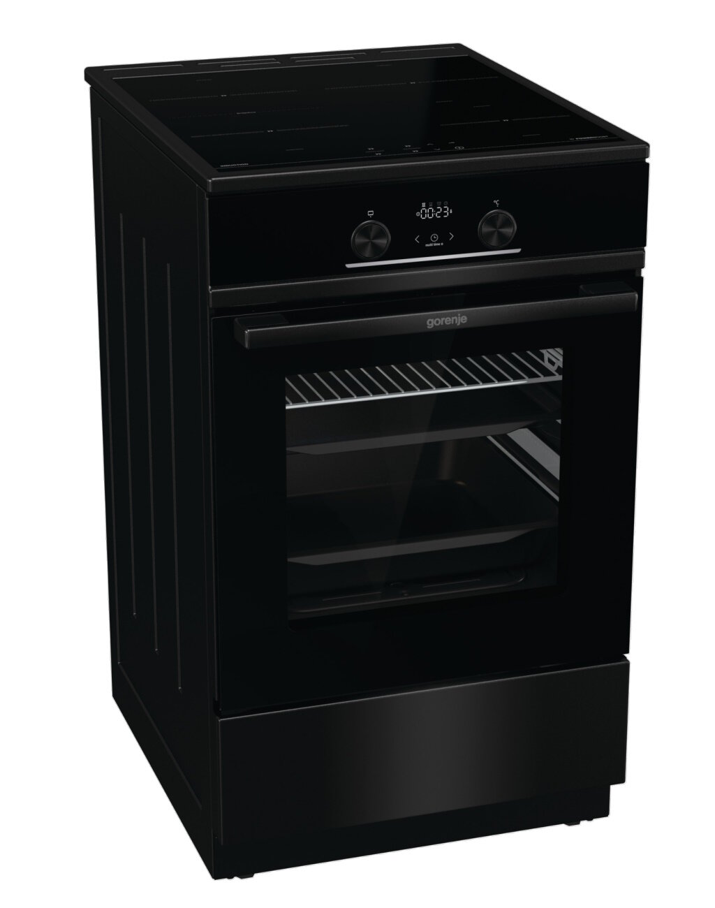 Плита индукционная Gorenje GEIT5C60BPG 10,5 кВт, 4 конфорки, духовка 70 л, черный