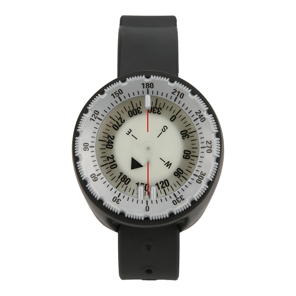 CP-991 Легкий прочный магнит на 50 м Смотрите сбалансированные водонепроницаемые подводные светово-световые запястье Compassgray