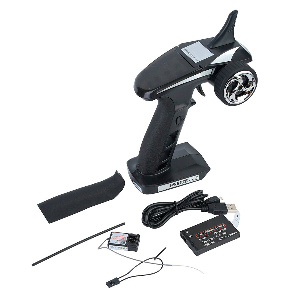 Передатчик и приемник Flysky FS GT2B 2.4G 3CH LED для радиоуправляемых автомобилей, лодок и моделей.