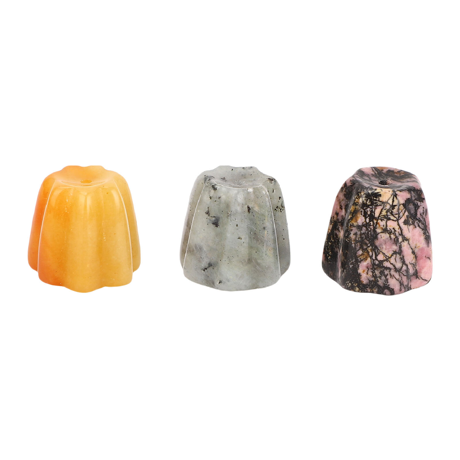 3pcs Crystal Stone Holder Holder Стабильный многофункциональный кристаллический камень подставка для благовоний для дома