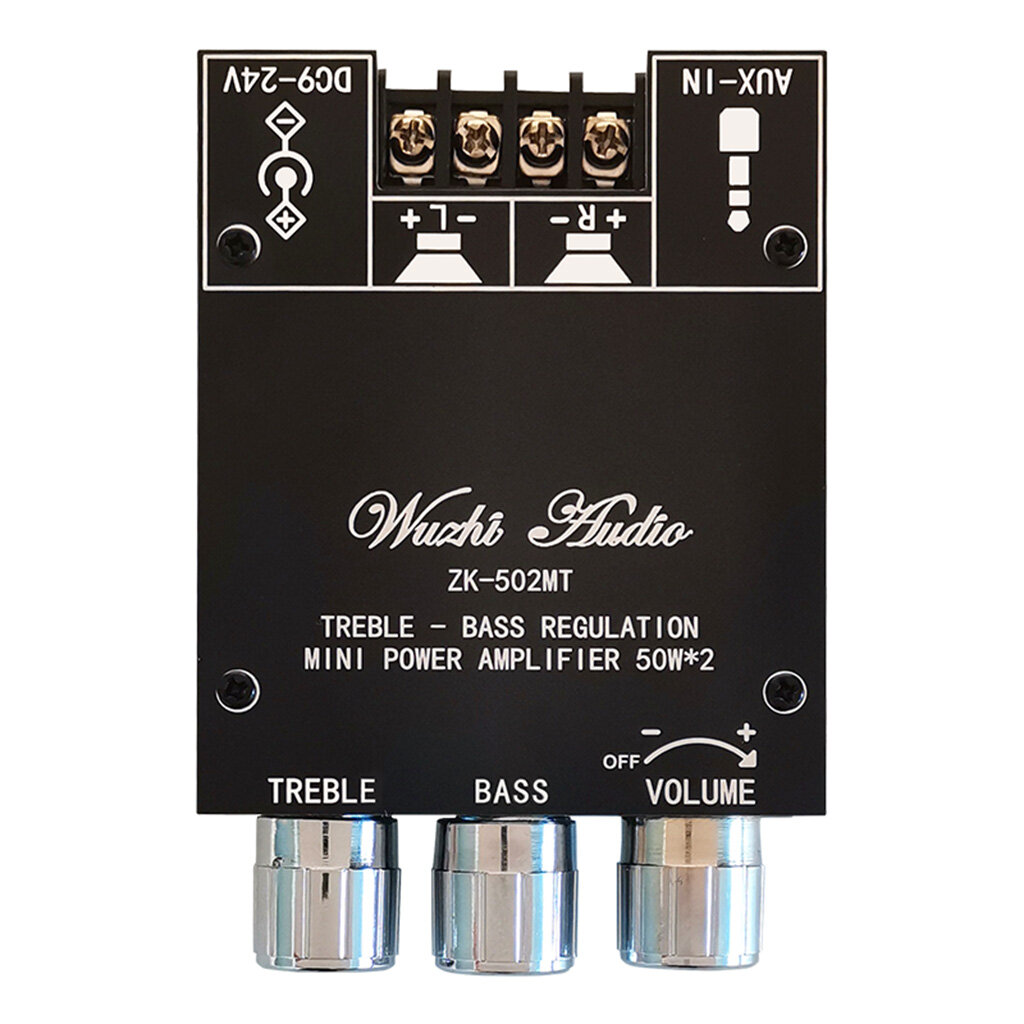 Модуль усилителя низких частот ZK 502MT 2 × 50 Вт Bluetooth 5.0