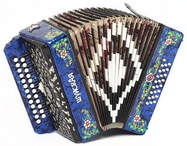Шуйская Гармонь SZ32XL-G-BL Гармонь "Шуйская" 25х25-III-2, синяя