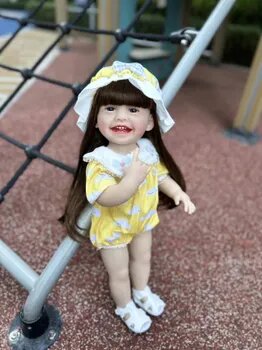 Кукла Реборн Cokela Силиконовая Девочка 55 см можно купаться в воде / Реалистичная кукла