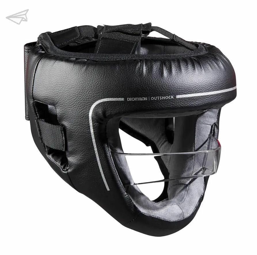 Декатлон Шлем защитный, боксёрский Шлем с бампером/Доступны взрослые/дети, черный