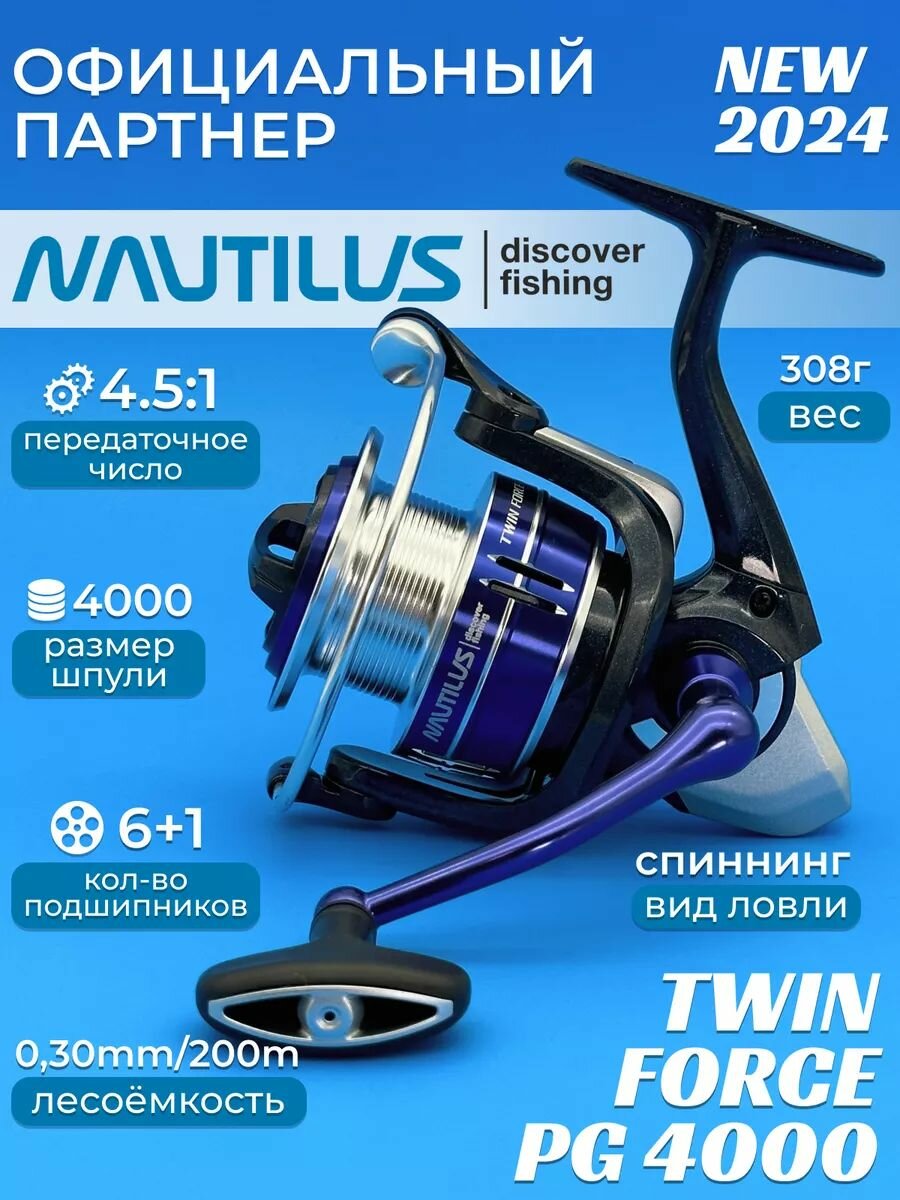 Катушка для спиннинга Nautilus Twin Force PG 4000