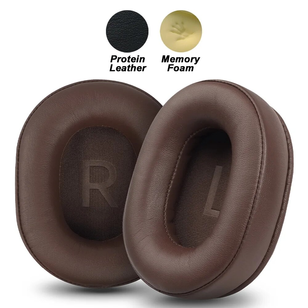 Кожаные амбушюры для наушников Pioneer SE-MS5T MS7BT-K MS9BN-K Brown Leather