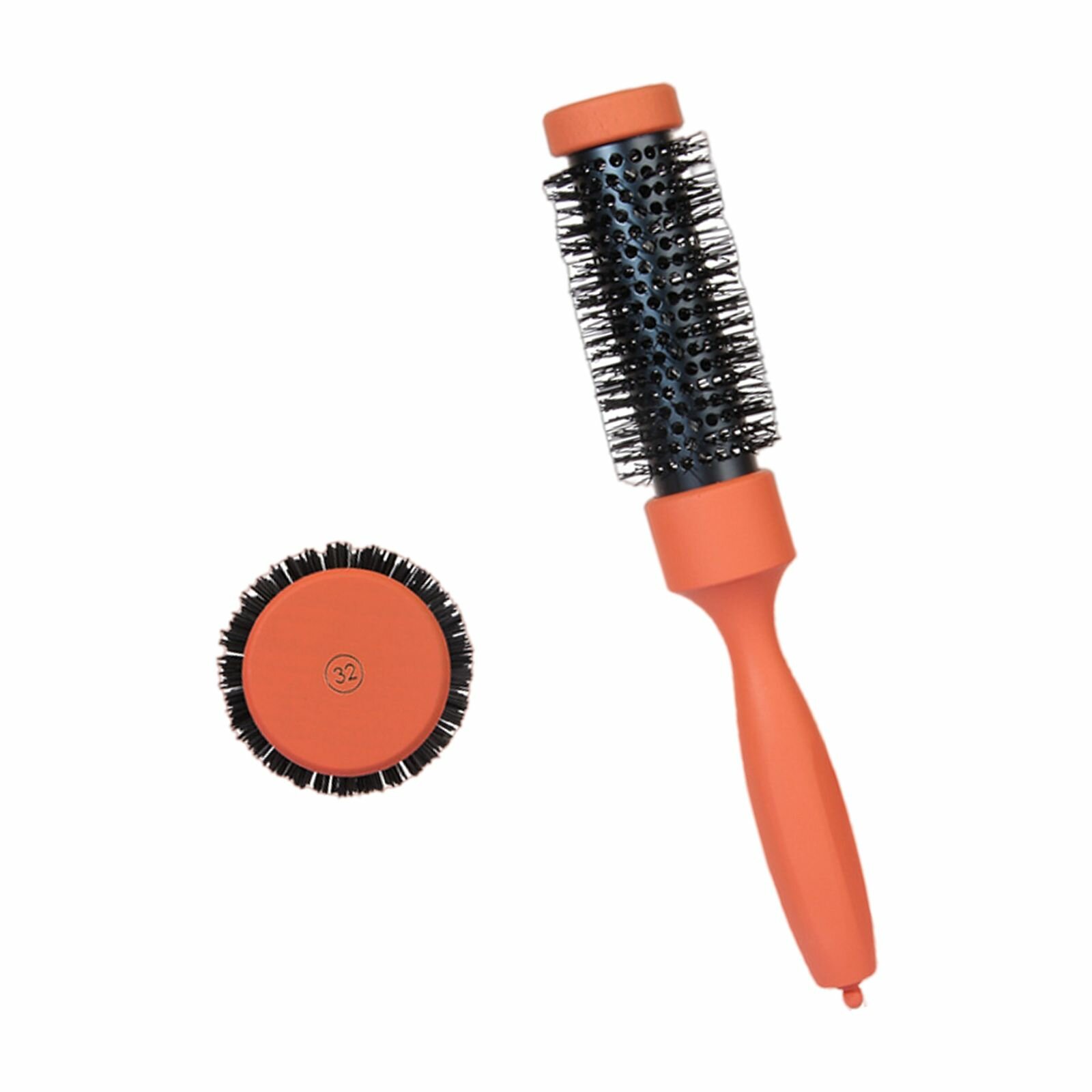 Термостойкая керамическая щетка-ролик с нейлоновыми щетинками для создания объема