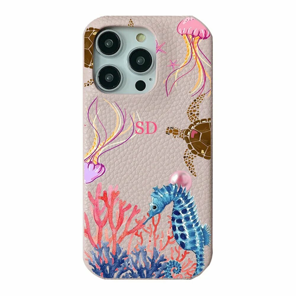Чехол для iPhone 15 Pro Max, кожа, цвет 5, SD