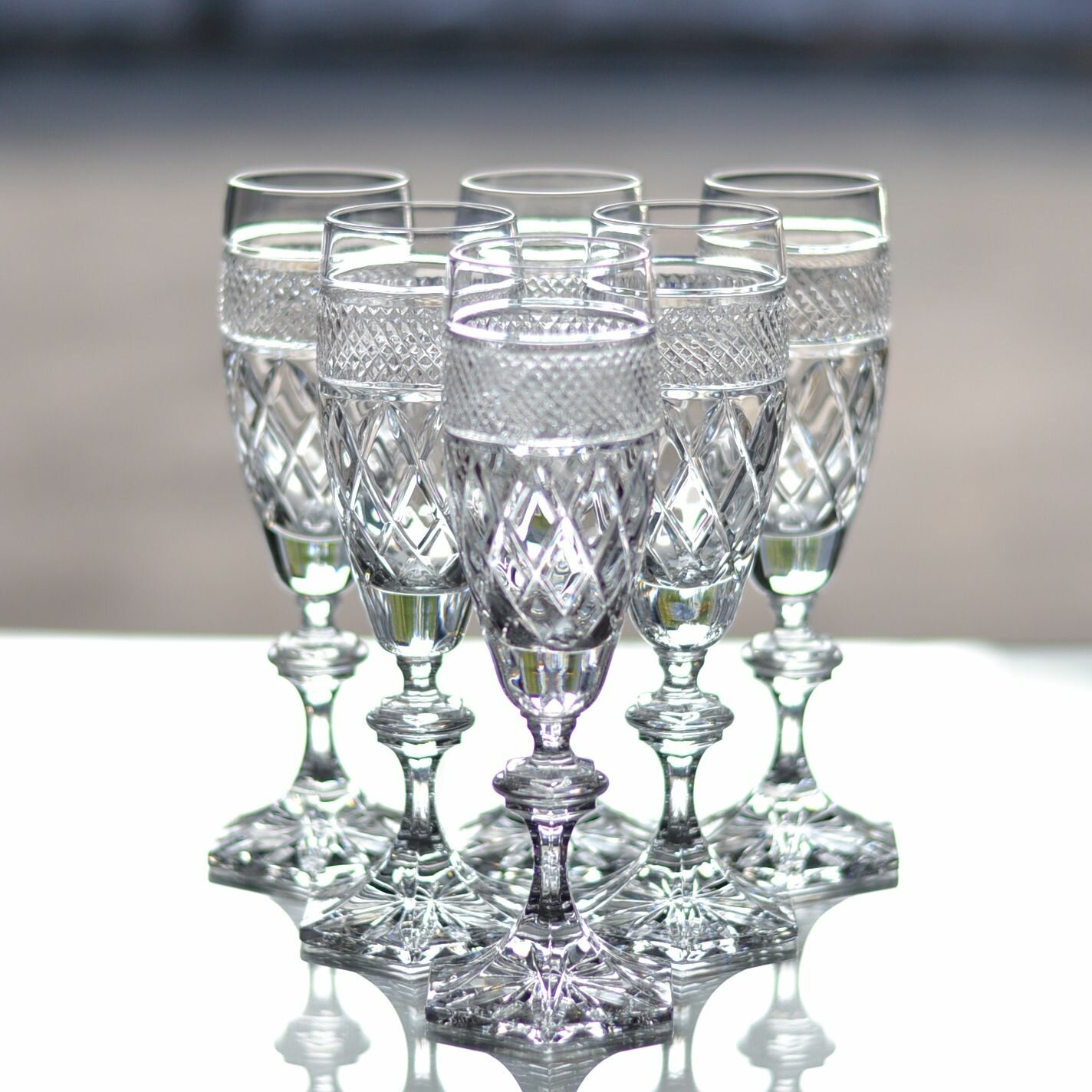 Бокалы хрусталь Неман стеклозавод набор 6 шт 170 мл (11851 1100/221) для шампанского, вина, коктейлей, на свадьбу, юбилей, праздник, для молодоженов