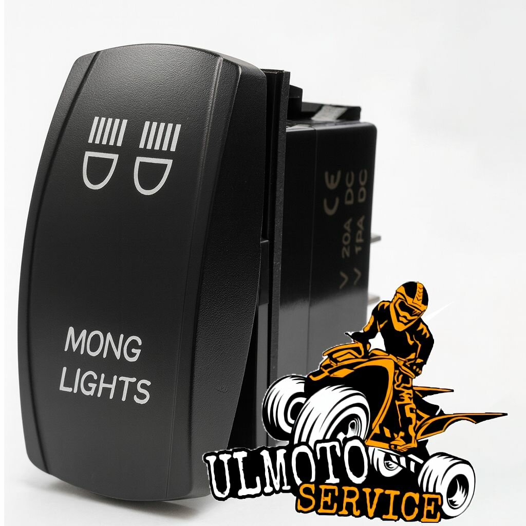 Переключатель 2 положения с фиксацией 5 контактов BRP Can-Am Outlander, Yamaha Grizzly, Honda TRX, Kawasaki Brute Force, Suzuki KingQuad, KTM Adventure, BMW GS