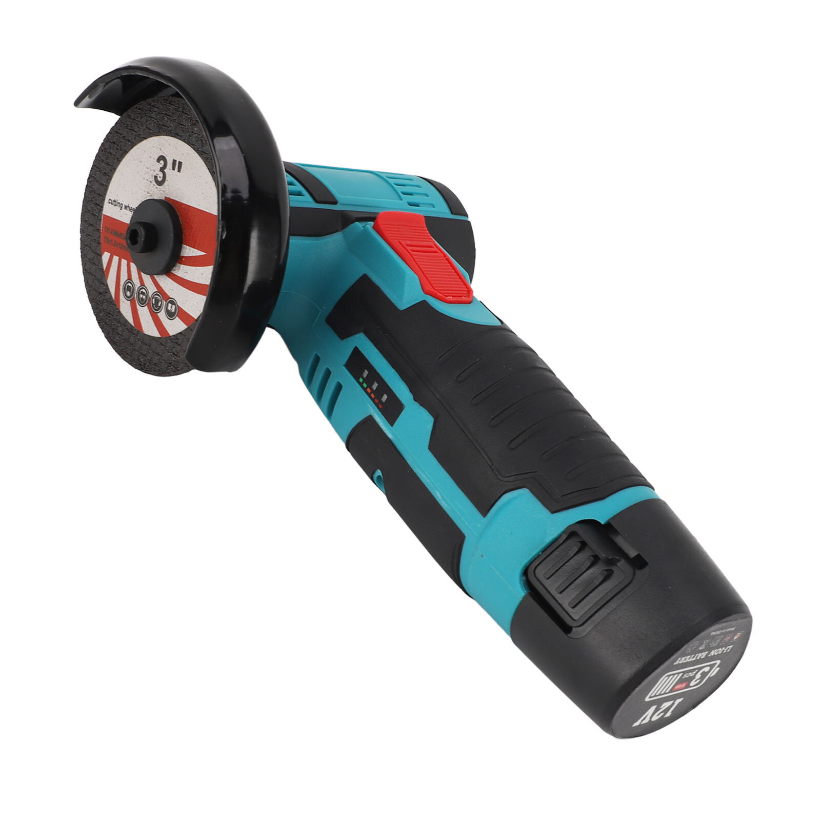 3-дюймовая угловая шлифовальная машина, беспроводной электрический шлифовальный инструмент, 12 В, ручной, 1500 мАч, легкий вес, мини-шлифовальный станок для полировки, вилка европейского стандарта, 100-240 В