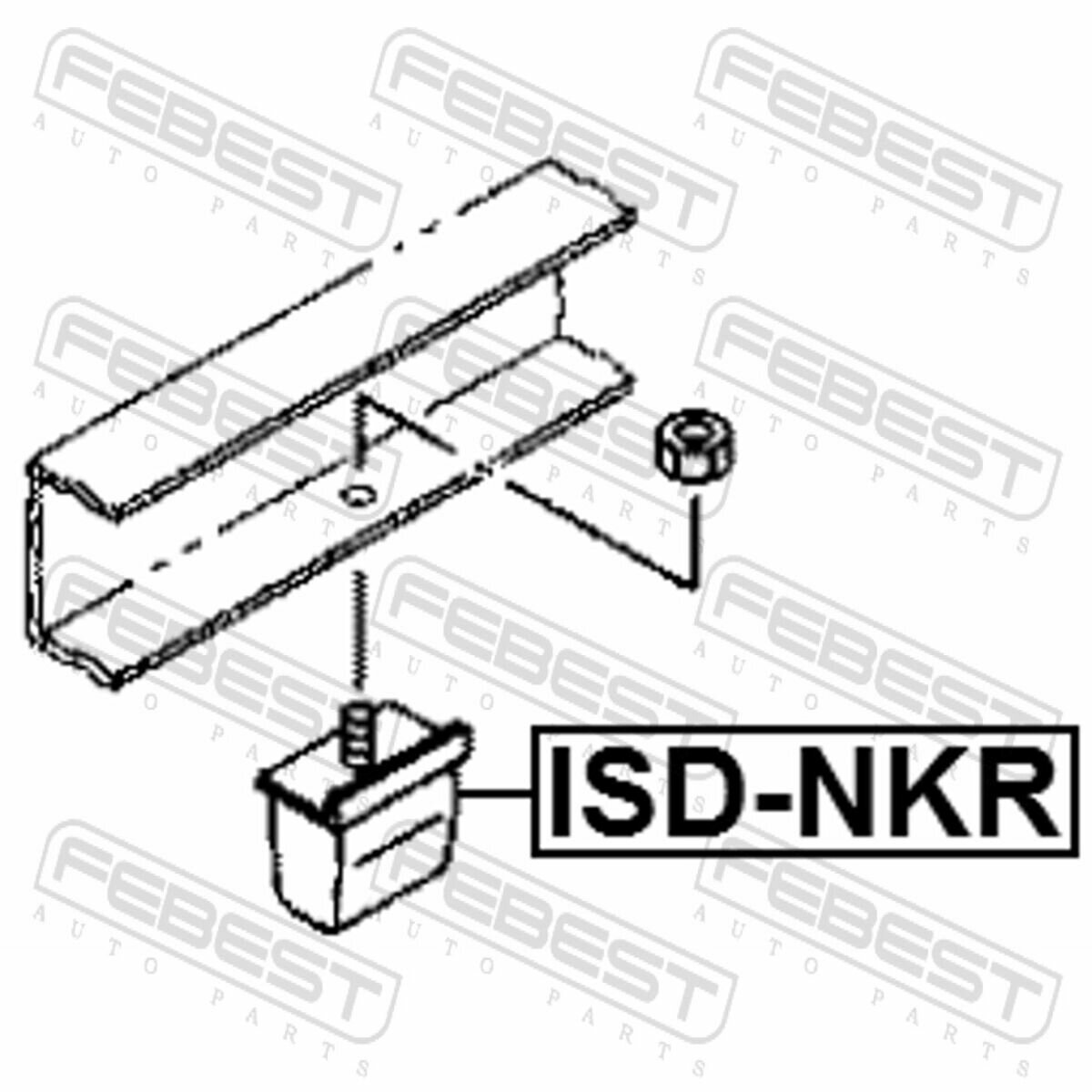 Отбойник Рессоры Задней(Febest Isd-Nkr)
