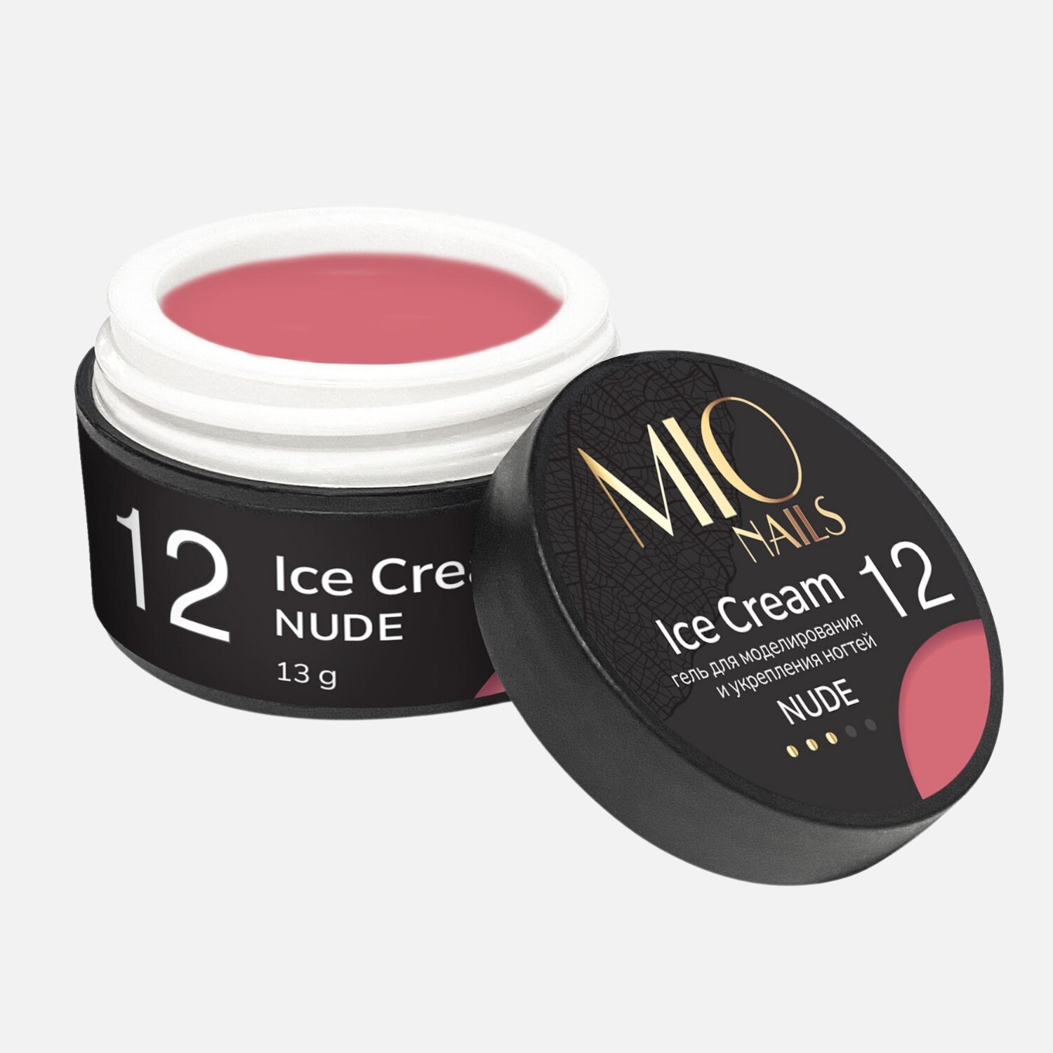 Моделирующий гель MIO Nails Ice Cream Gel Nude №12 13 г бескислотный