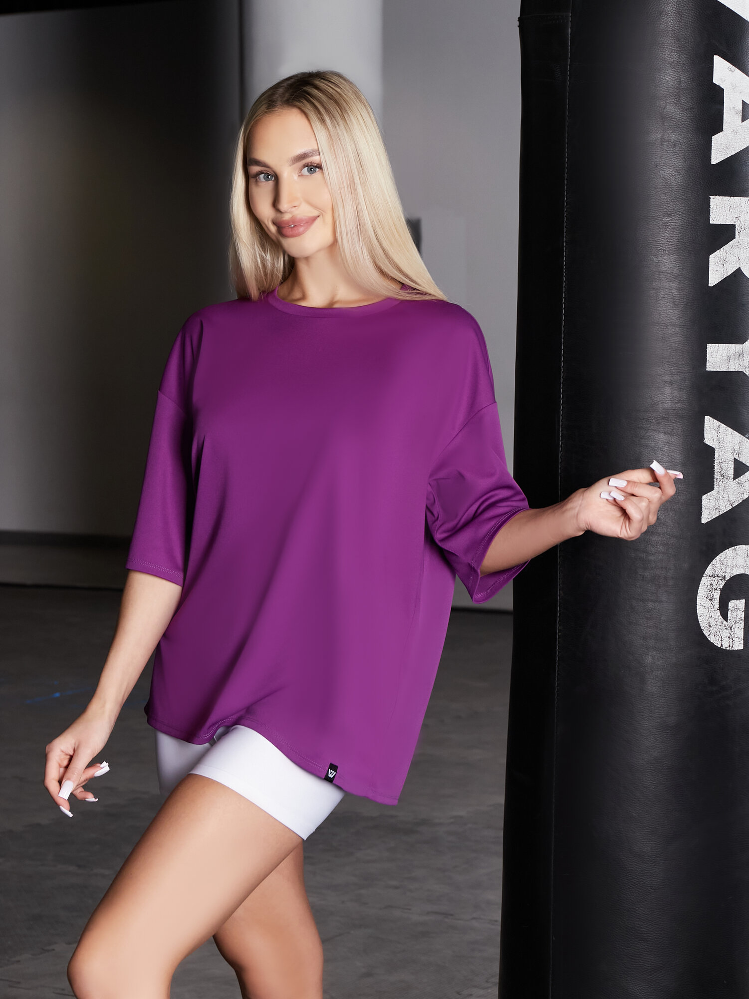 Футболка спортивная Оверсайз рукав 3/4