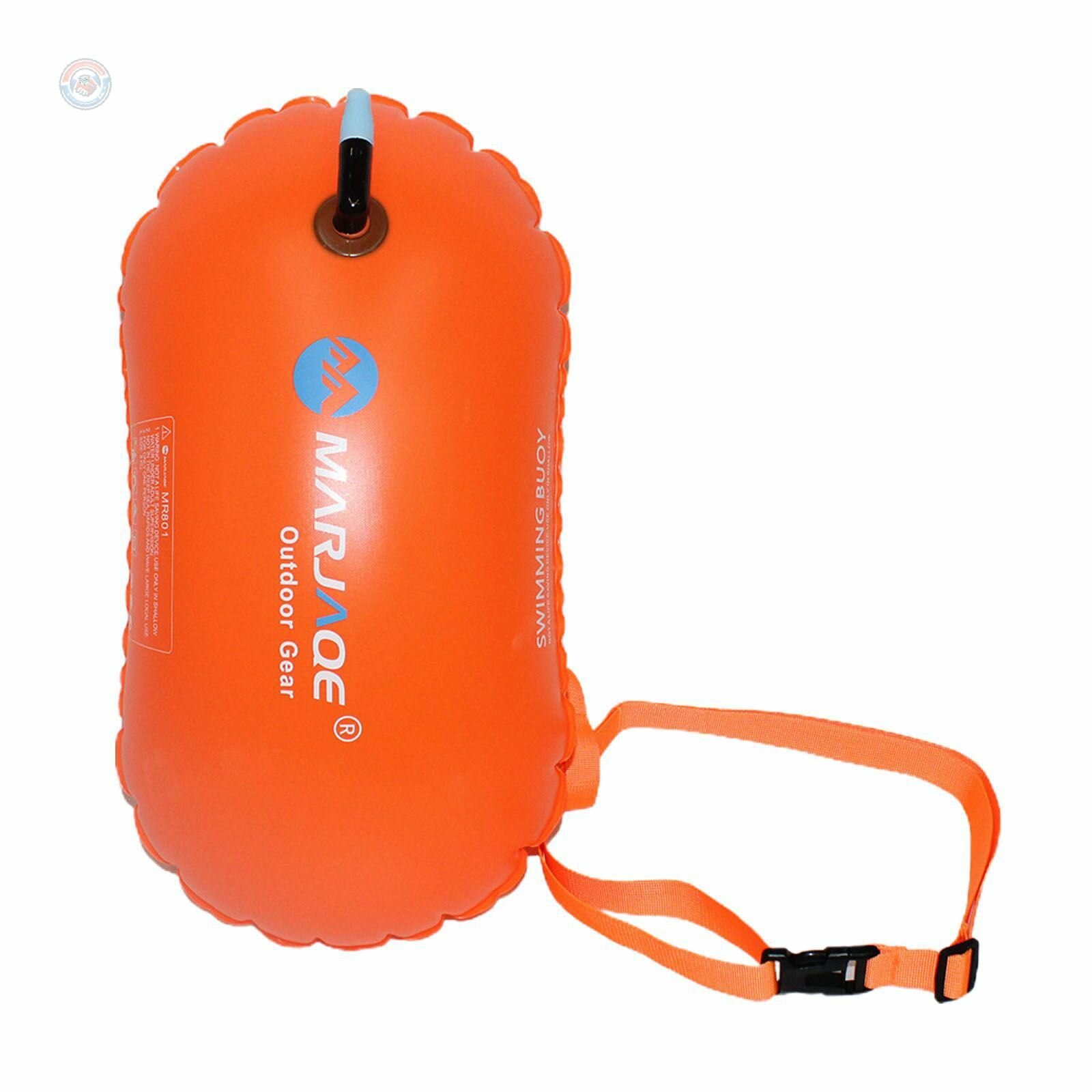 Плавательный буй для открытой воды с высокой видимостью и безопасностью, яркий оранжевый, желтый или розово-красный, из прочного ПВХ, для тренировок и отдыха