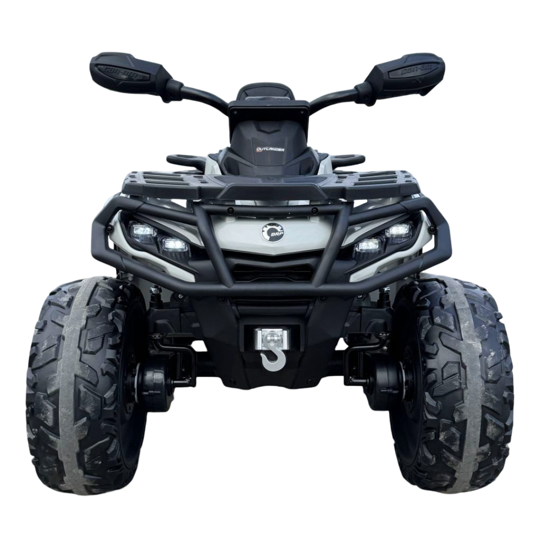 Детский электроквадроцикл двухместный BRP Can-Am Outlander DK-CA005 4WD 12V серый
