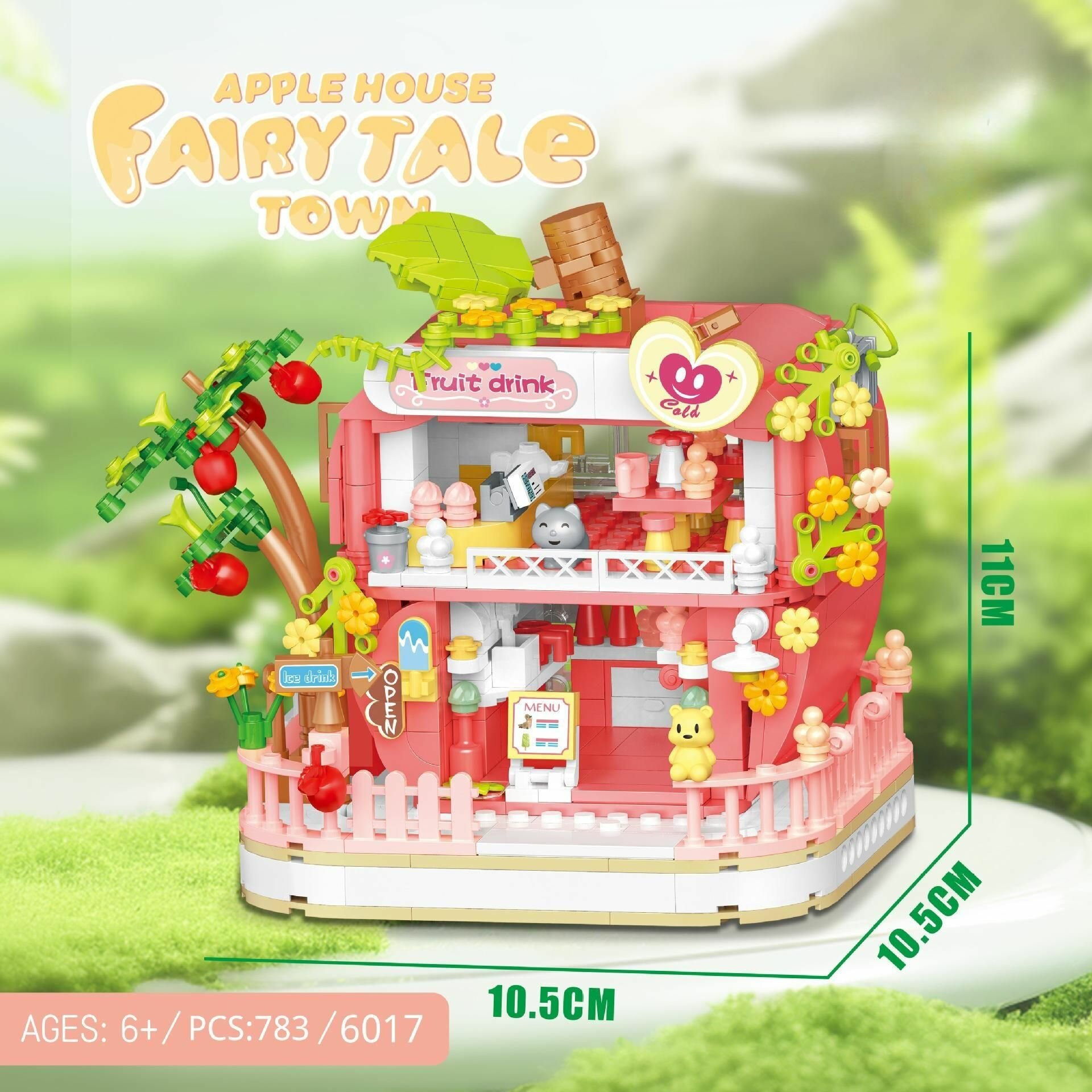 3D-пазл, Уличная сцена фруктового городка, подарок на день рождения, развитие интеллекта, украшения стола