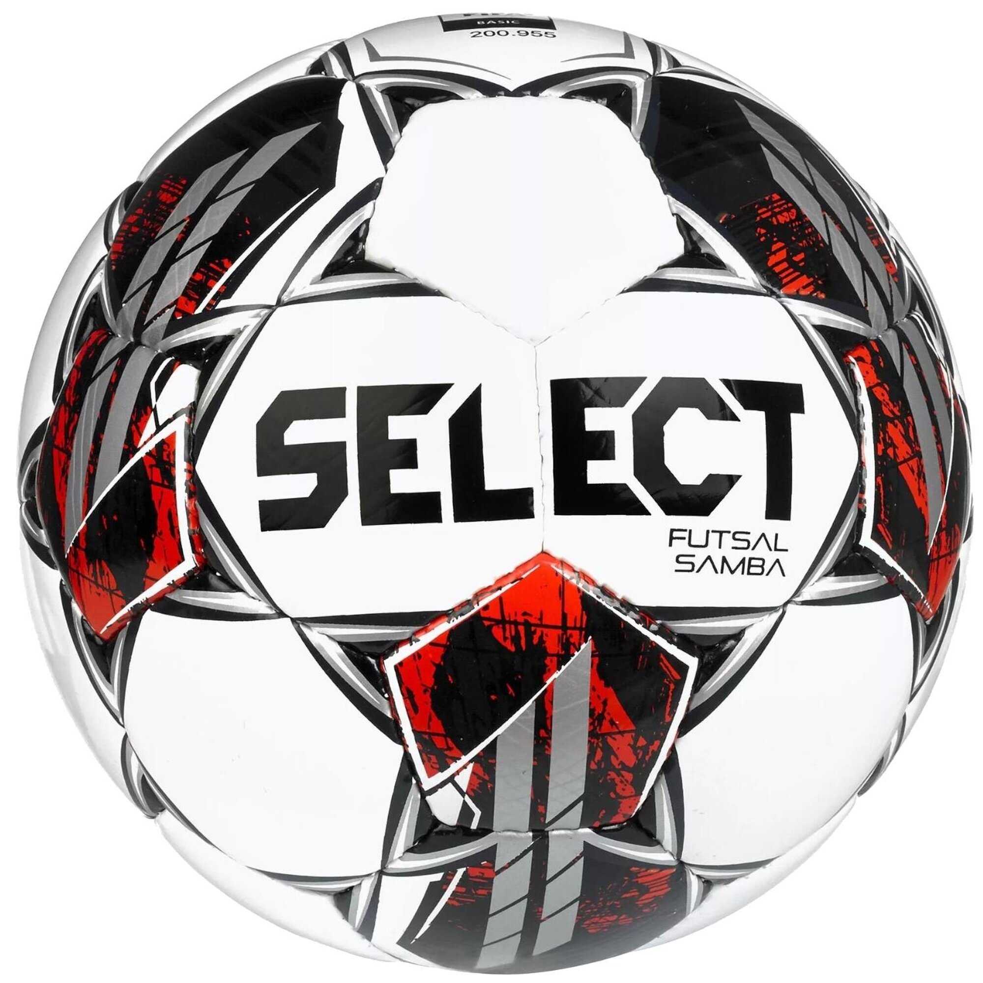 Decathlon Футбольный мяч Select Futsal Samba V22, размер 4, черный/белый/красный