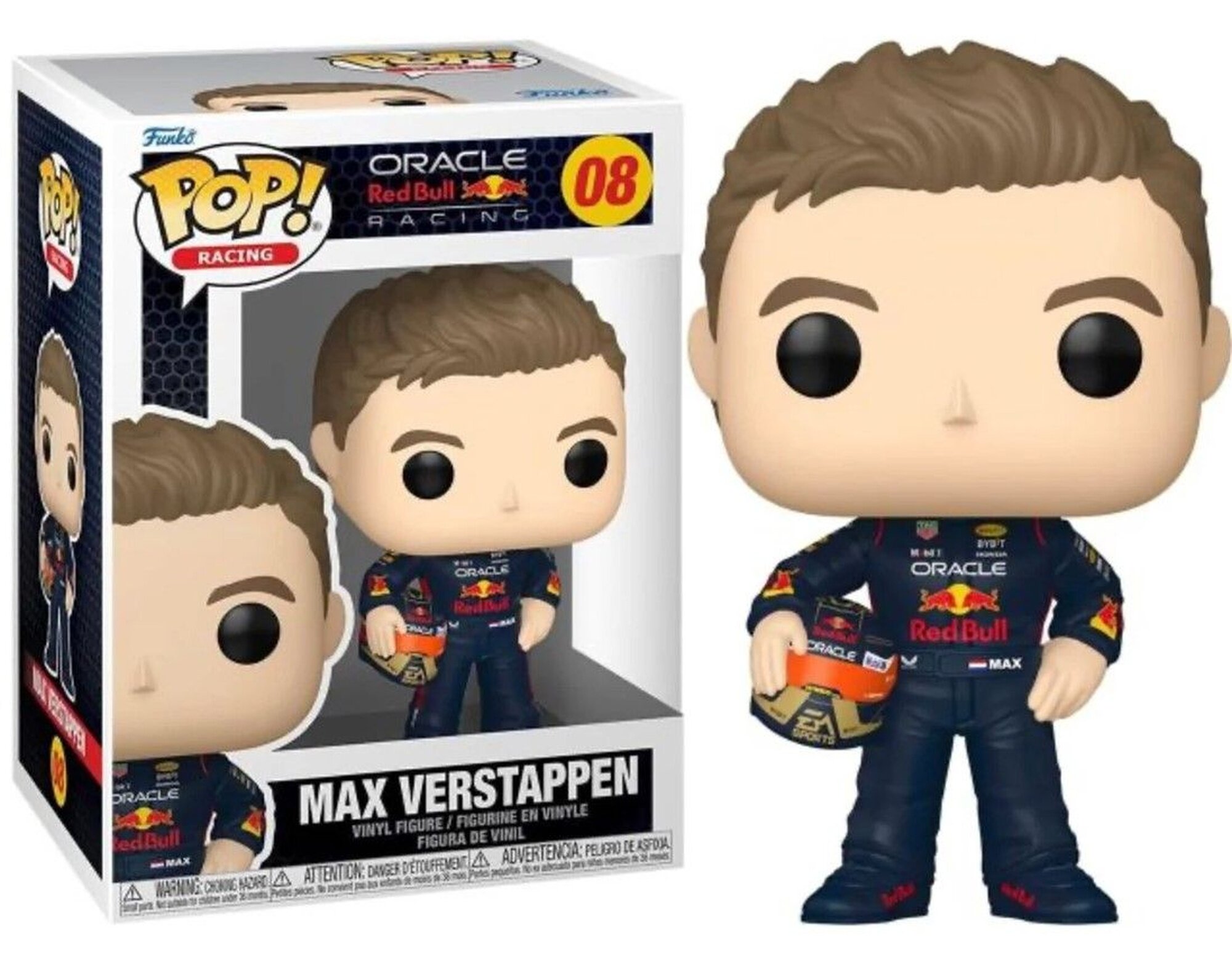 Фигурки Funko Pop RACING - Коллекционная фигурка ORACLE RED BULL макс ферстаппен - Фанко 08