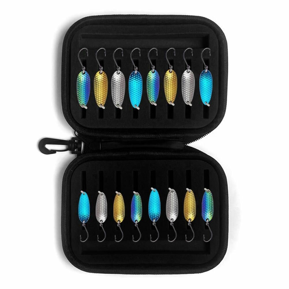 Набор блесен для спиннинга, Блесна для рыбалки, приманка Luya, подарочный набор 16 штук