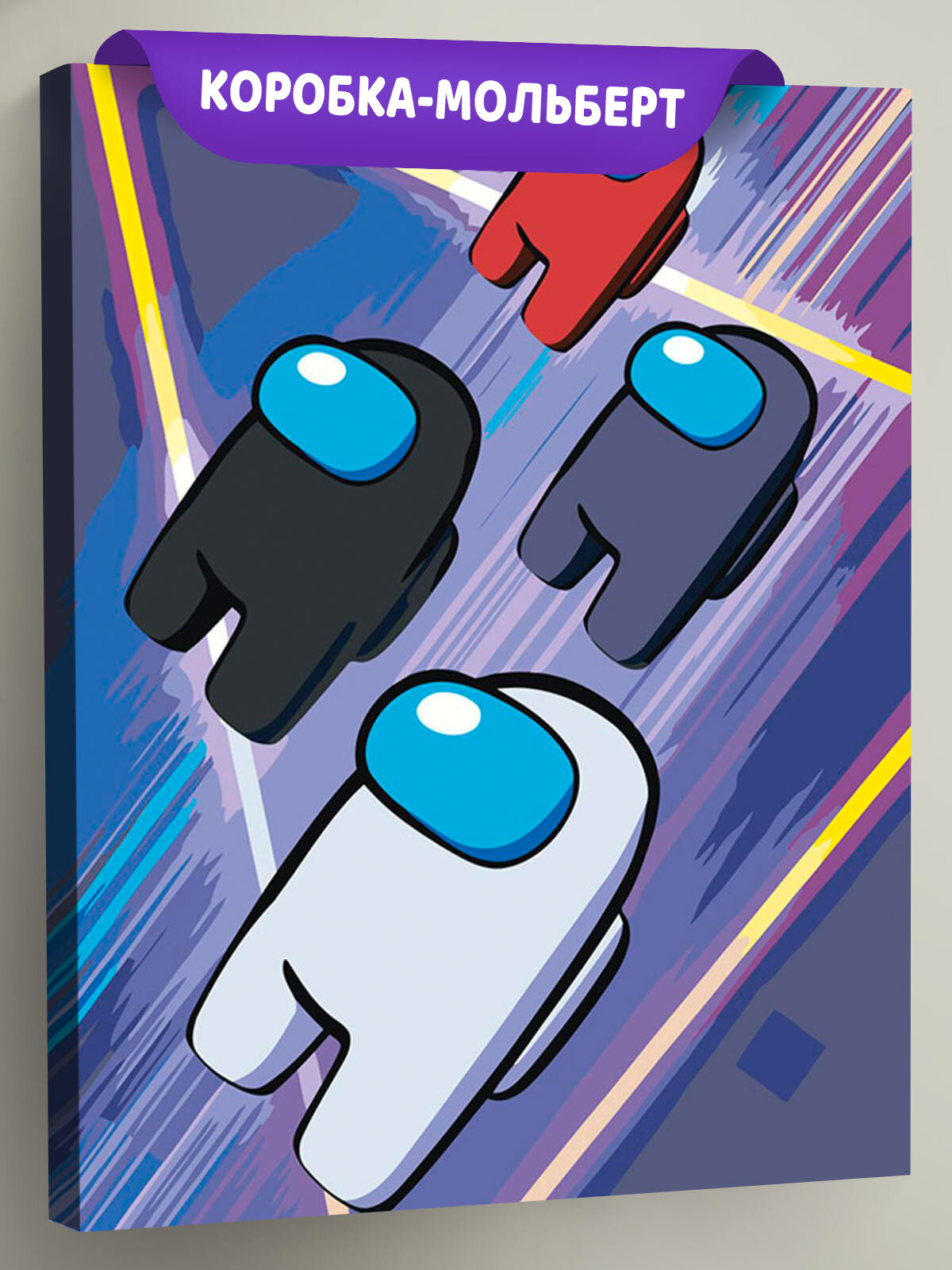 Картина по номерам на холсте на подрамнике Among Us Амонг Ас: Арт 5 40х50