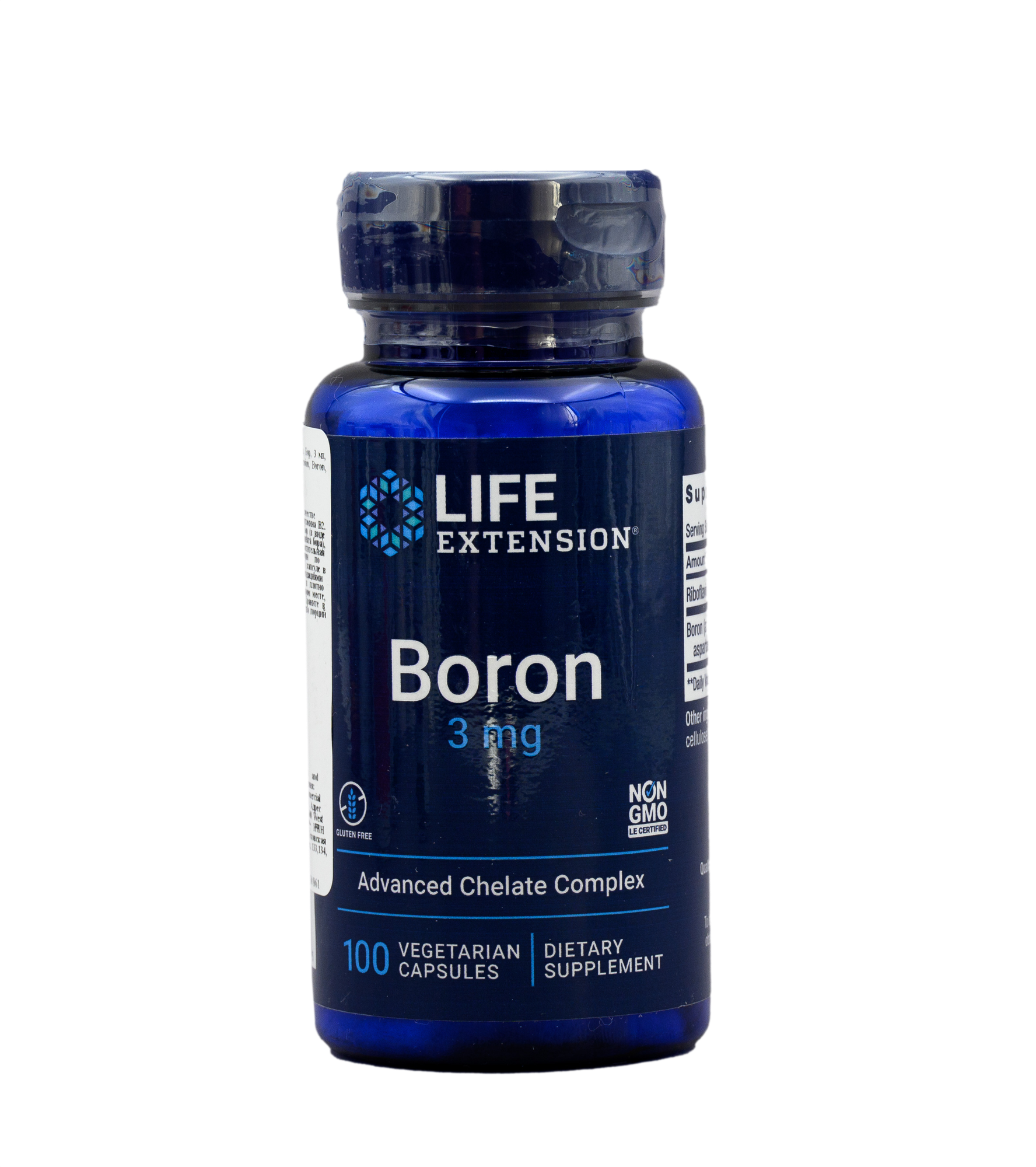 Life Extension Boron 3 mg 100 caps. Природный минерал. Бор. США