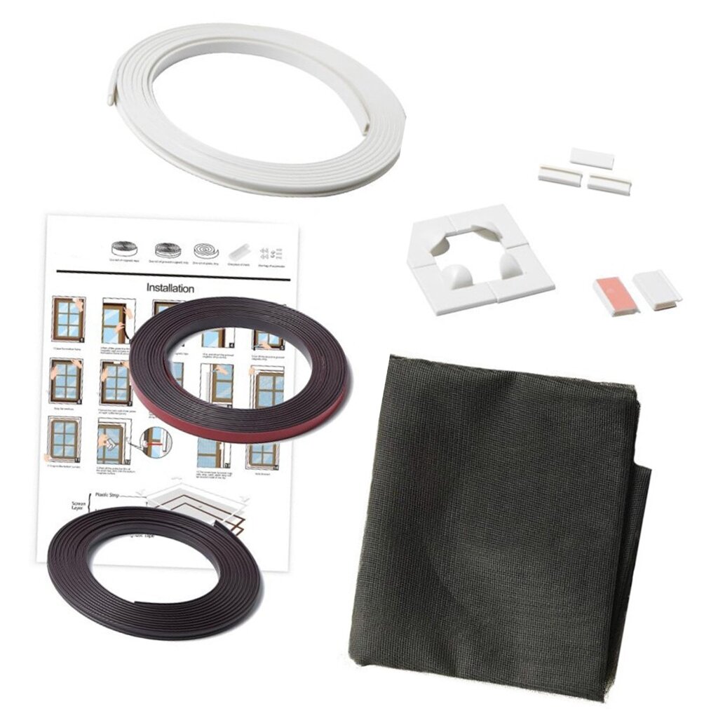 Магнитно Регулируемый Стеклопластиковый Оконный экран С Усиленной Сетчатой конструкцией Для легкой установки И вентиляции