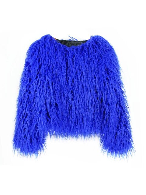 Монгольский мех, меховая шуба из искусственного меха, женская шуба, осенне-зимняя, розовая, белая, мохнатая куртка из искусственного меха, топы, праздничная одежда