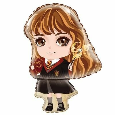 Воздушный шар фольгированный весёлая затея Маленькая волшебница, коричневый, 31"