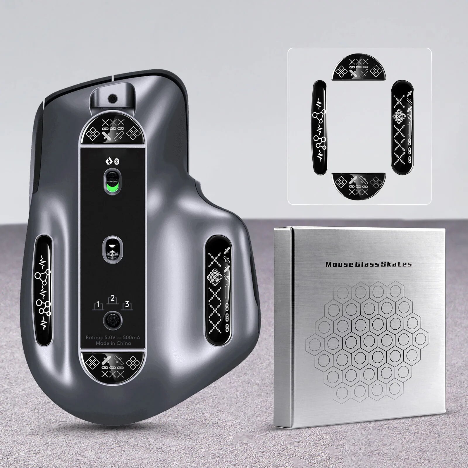 Стеклянные коньки для мыши Logitech MX Master 3/3s emotal, sbt pattern 111