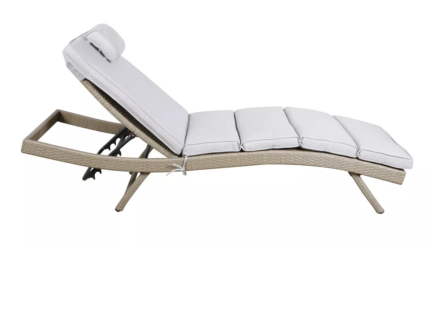 Шезлонг плетеный 4sis Лиссабон бежевый