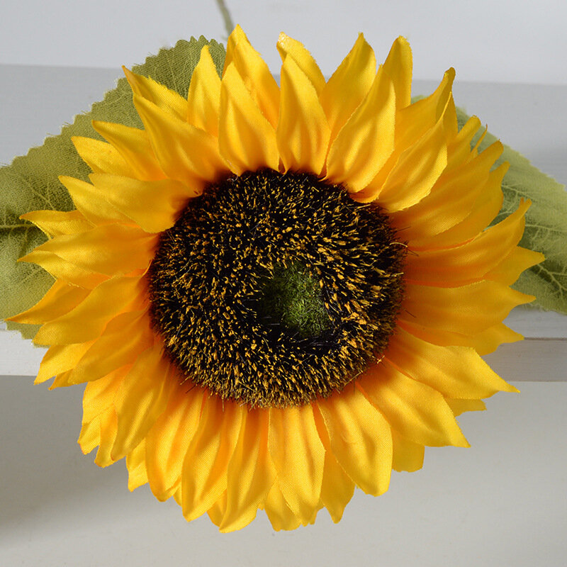 Имитация подсолнуха, в европейском стиле, желтый, 1 шт