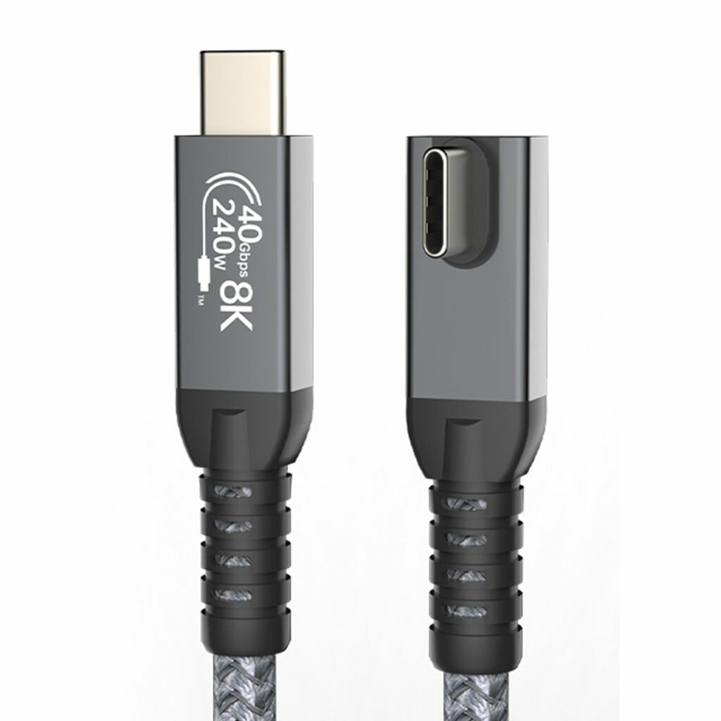 Линия проекции данных USB4 40GB 8K от мужчины к мужчине прямо к центру изгиба 1,5 м