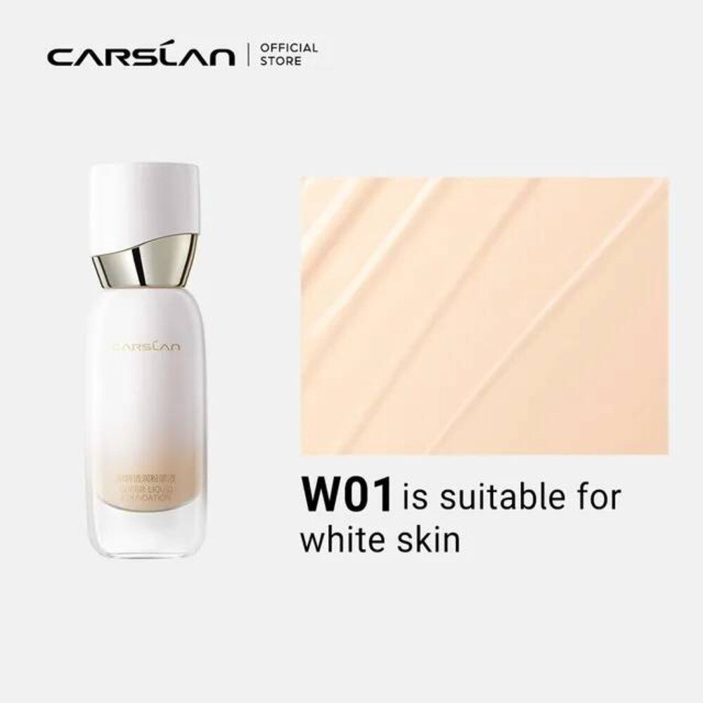 CARSLAN Professional Essence Face Liquid Foundation Cream Coverage Concealer Longlasting Moisture Base Makeup Cosmetics