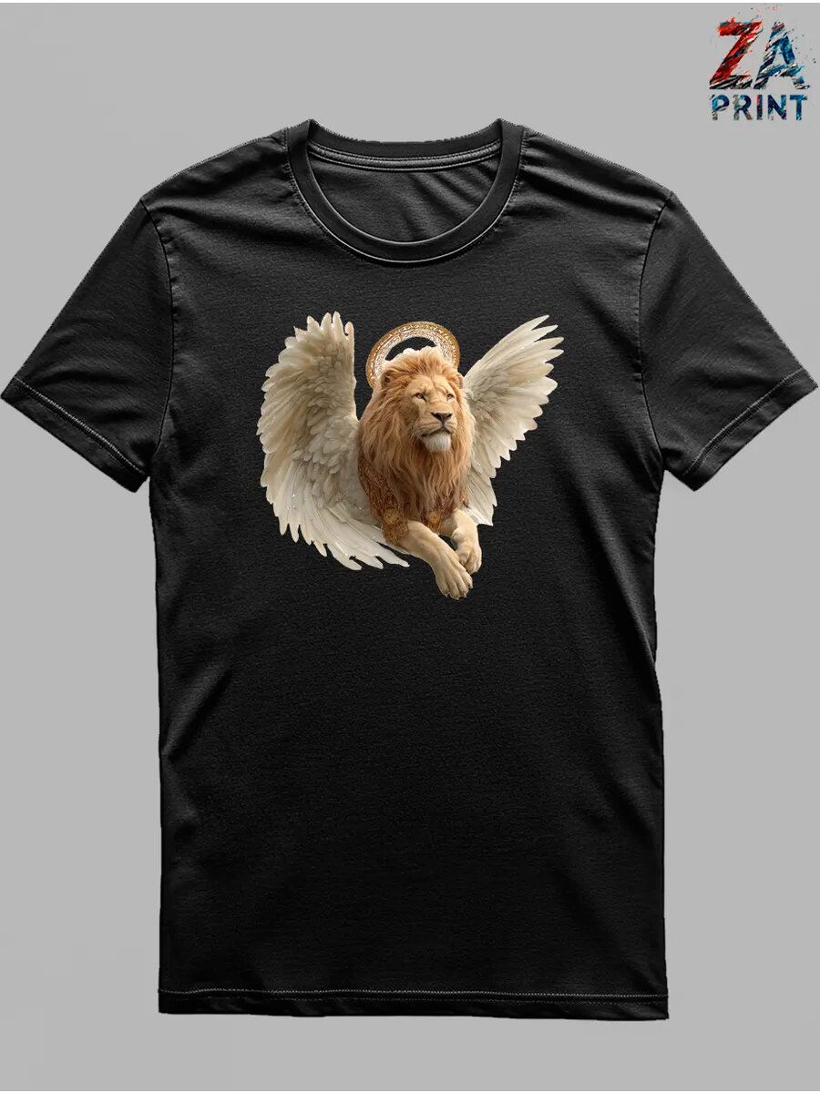 Футболка ангел лев