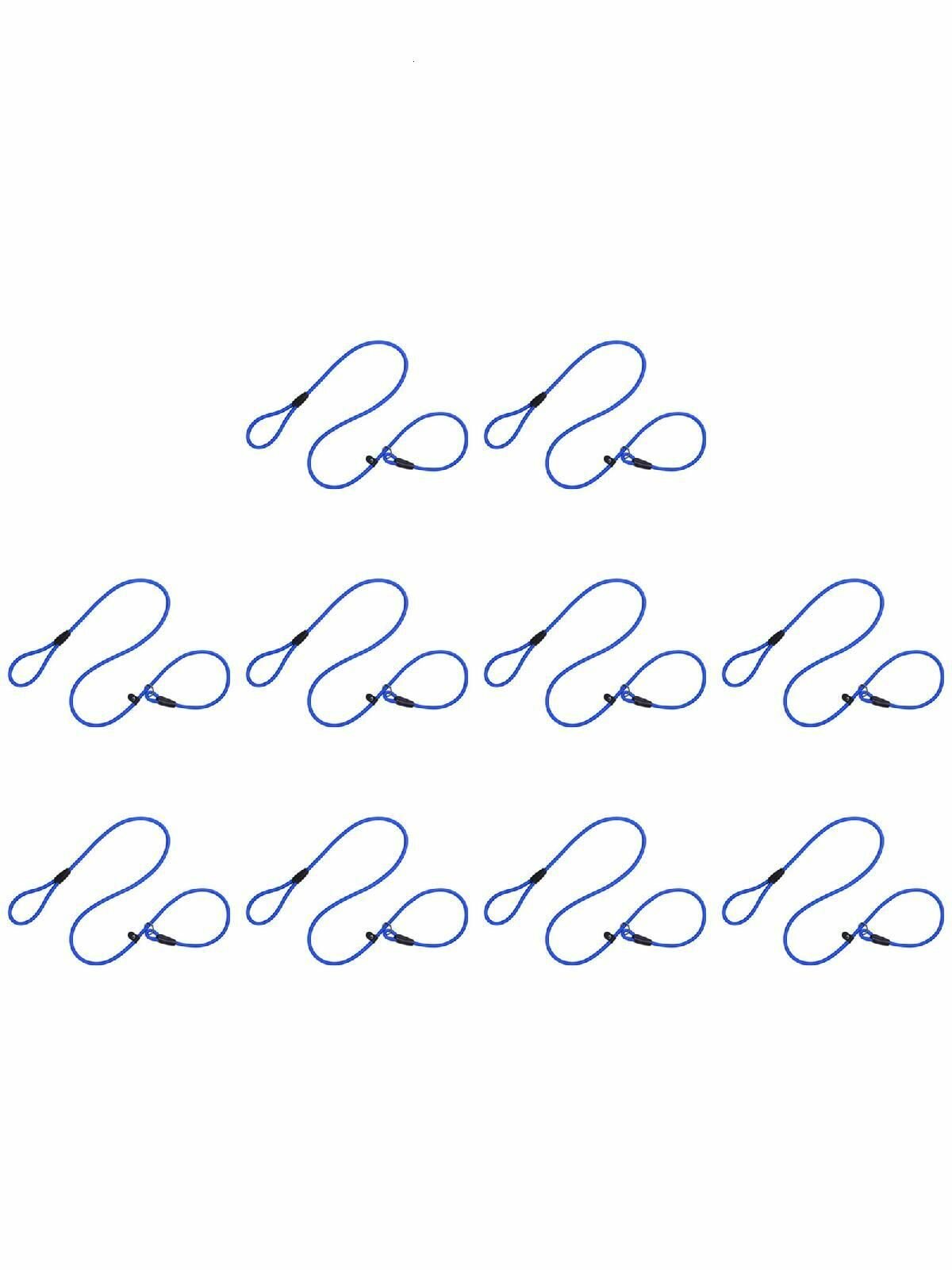 Фурнитура для ошейников и поводков,10 шт, взрывозащищенная цепочка punch p, защита от разрыва, поводок для собак-синий-1x130 см