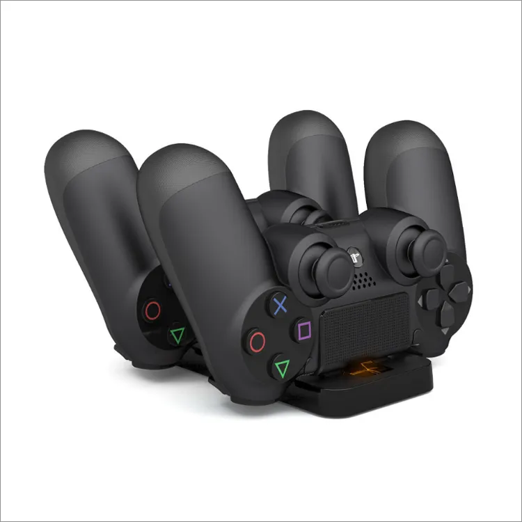 Зарядная станция для геймпадов PS4 DualShock, подставка для PlayStation 4/Pro/Slim, черная
