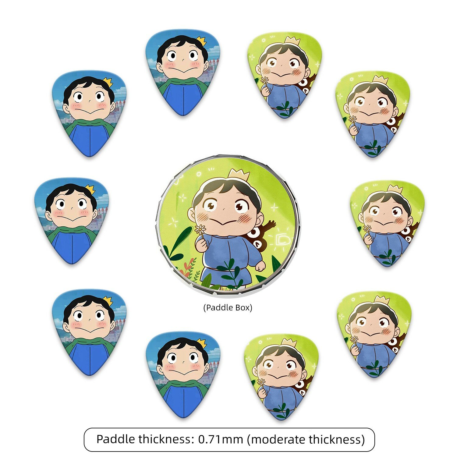 Коробка для медиаторов в виде мультяшного персонажа для фолк-гитары, акустической гитары и электрогитары, милый