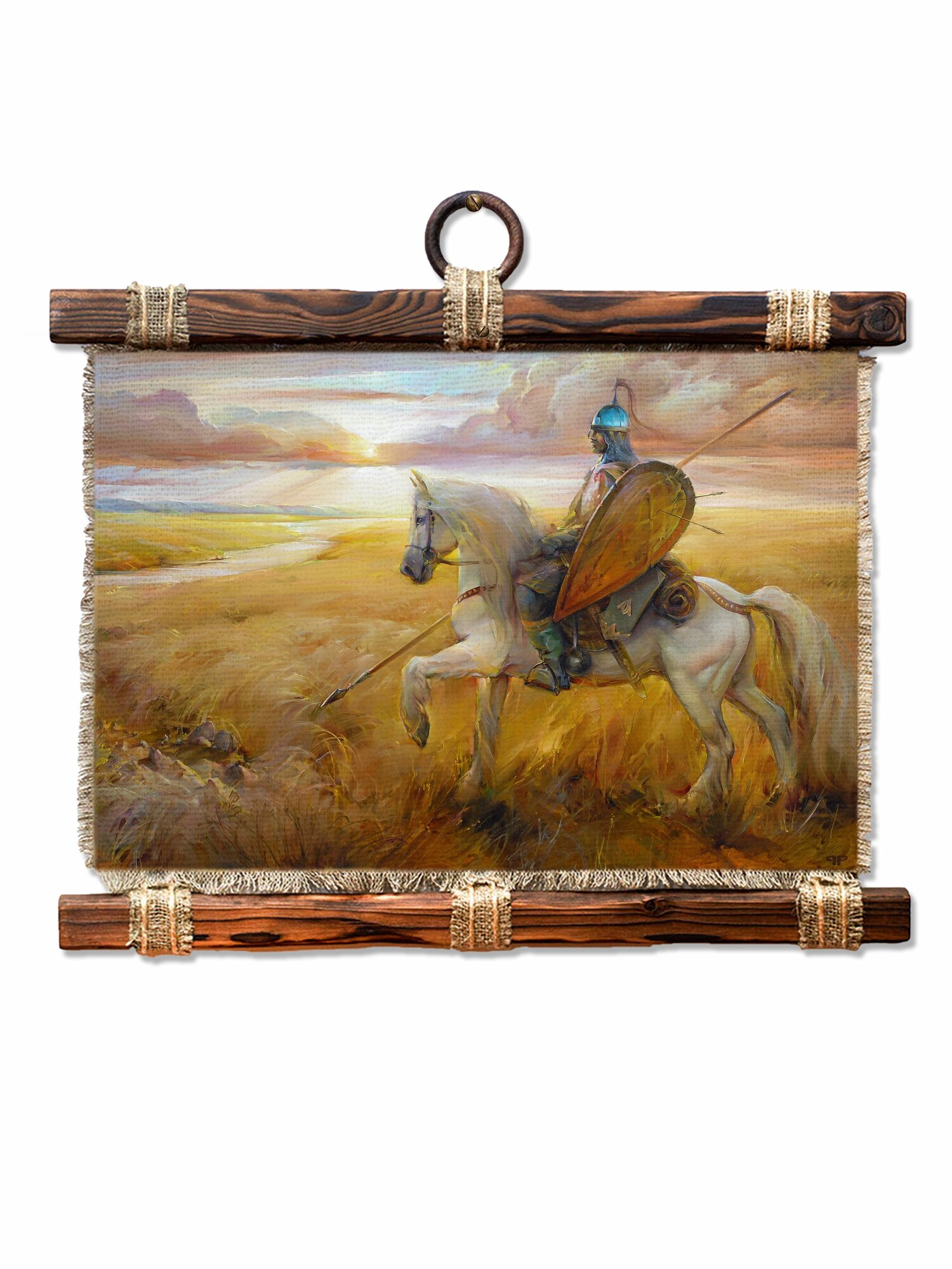 Панно ручной работы Универсальный свиток Полюшко-поле, Р. Романов