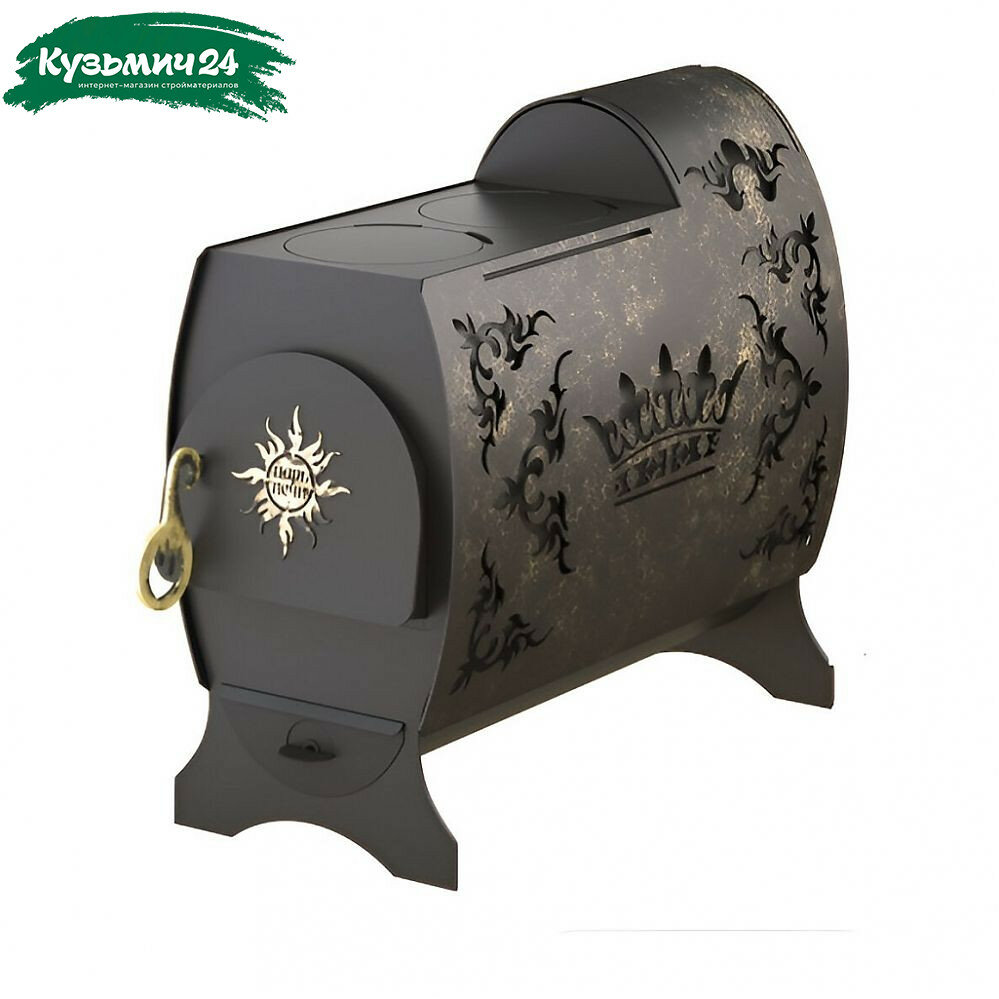 Печь отопительная Царь-печи Матрешка малая 2, 10 кВт, d115 мм, до 130 кв. м, 1 шт.