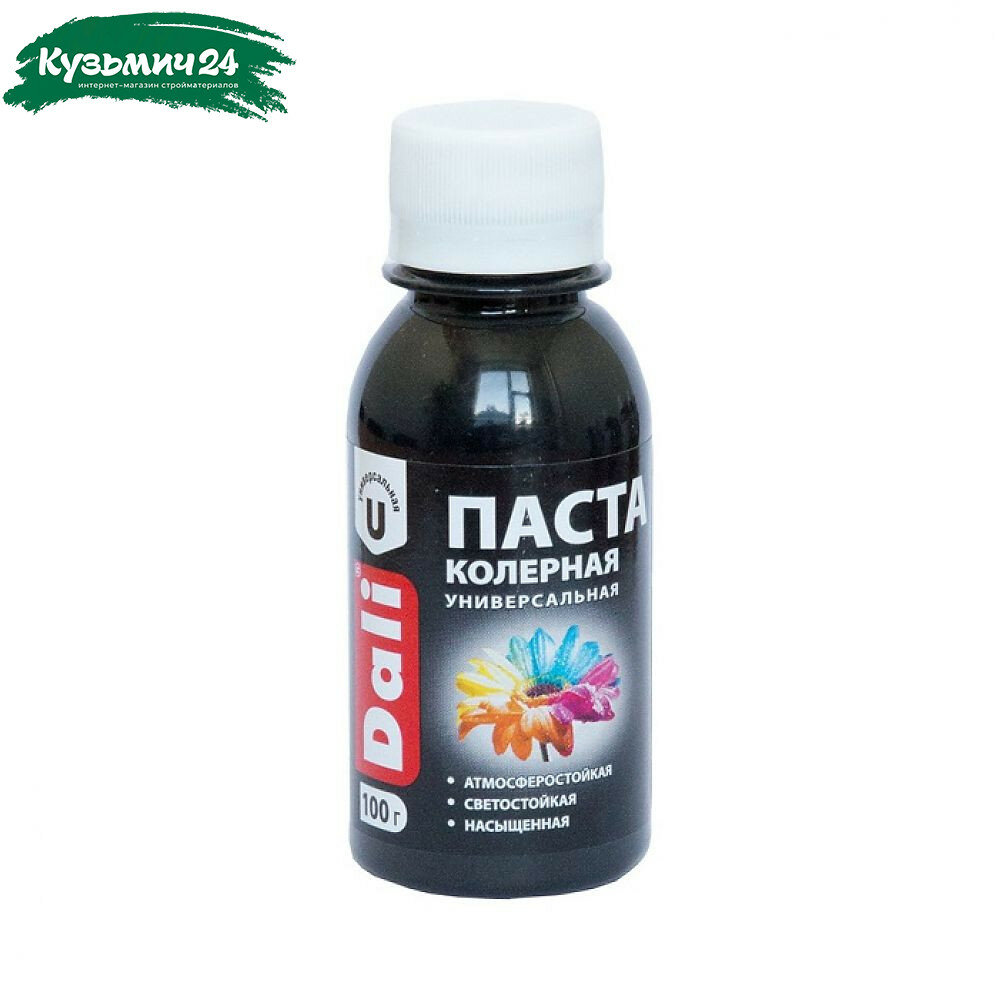Паста колерная DALI Чёрный 100 г, 1 шт.
