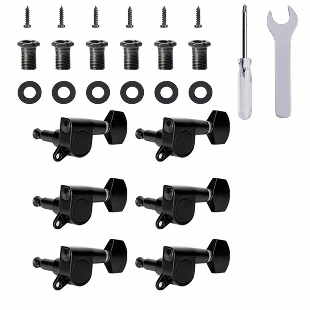 Электрогитара с полностью закрытым набором струнных кнопок-черный