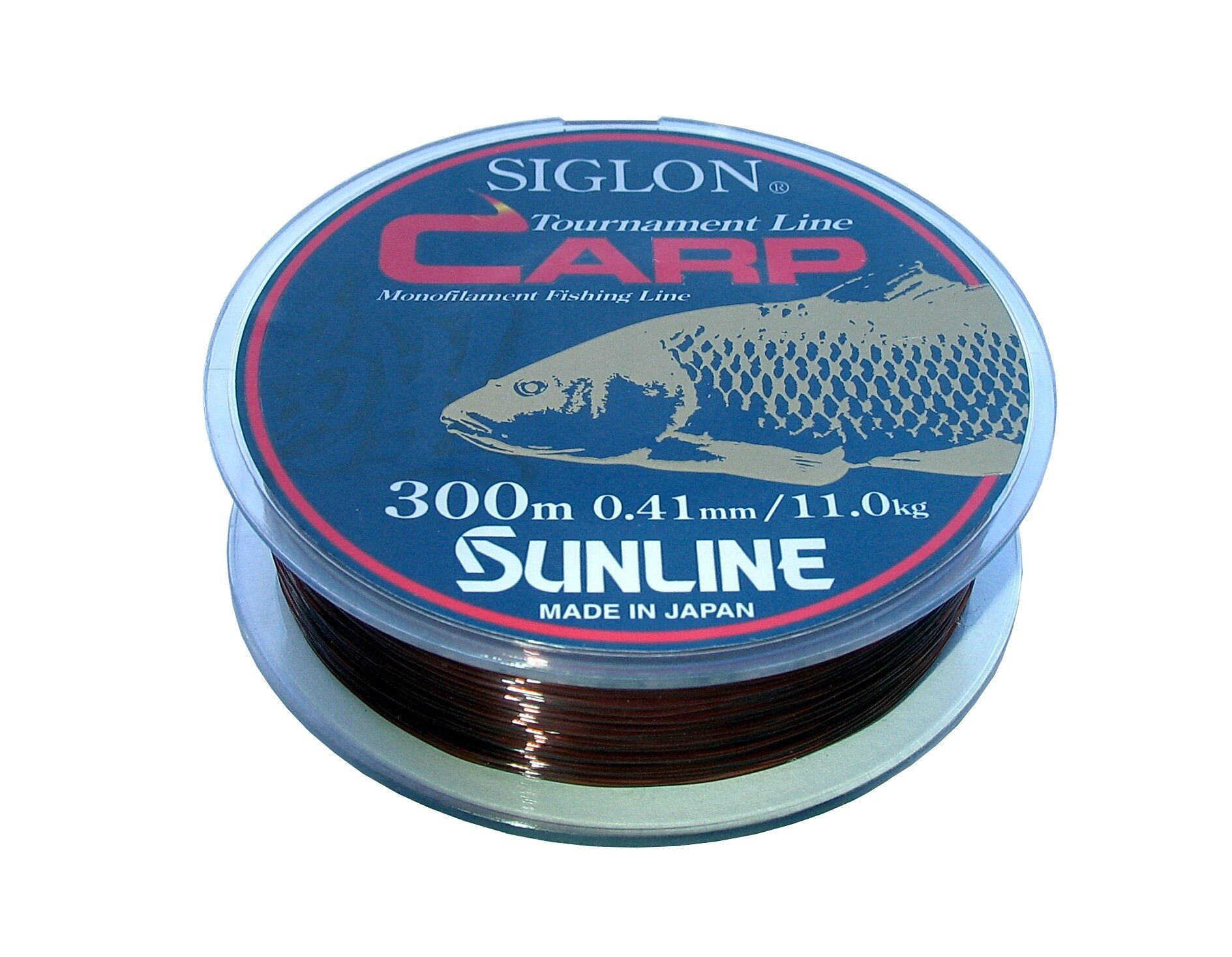 Леска для рыбалки монофильная Sunline SIGLON CARP 300m 0.41mm 11kg летняя, карповая. Япония