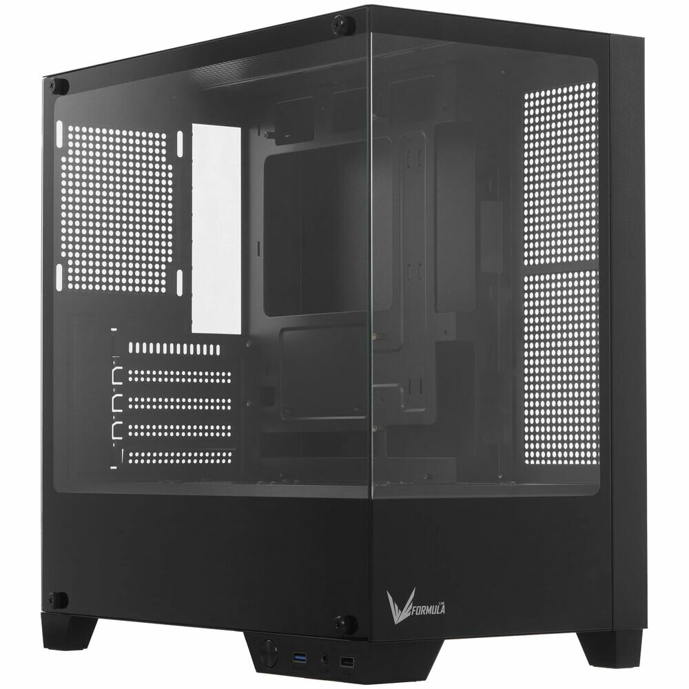 Корпус MicroATX Minitower Formula Crystal Z1M Black