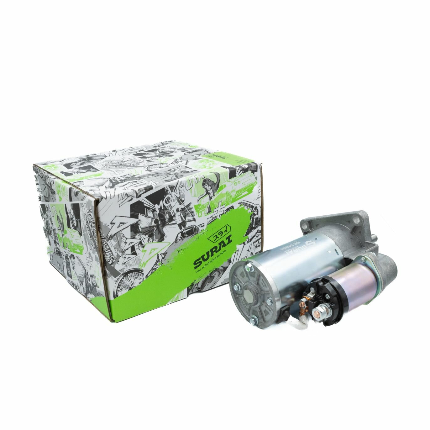 Стартер SURAI для Lada (Ваз) 2108, 21099, 2113, 2115 1,55кВт (SR 01006, аналог 9213708)