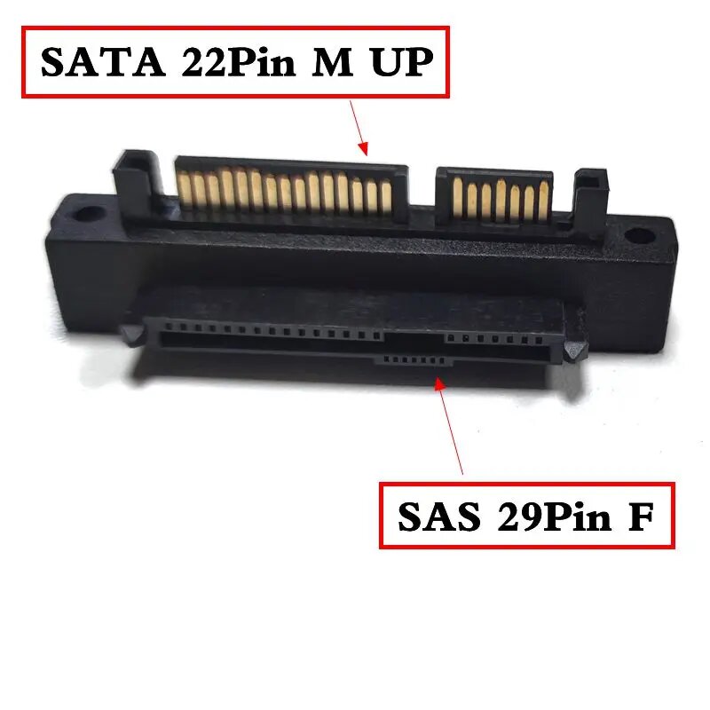 AXONUS Кабель-переходник SAS 29Pin на SATA SAS 29P F-SATA 22P M